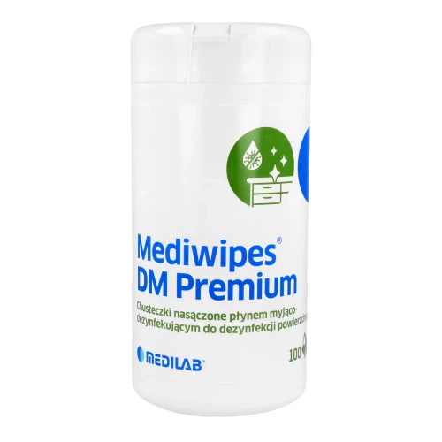 Chusteczki Mediwipes DM Premium w pojemniku 100 szt. MediLab DentalTree ...